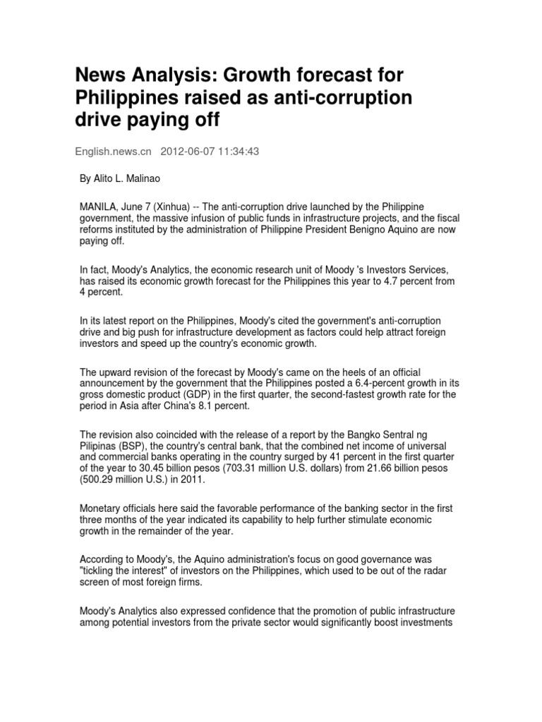 Corruption in The Philippines | PDF | Economic Growth | Philippines