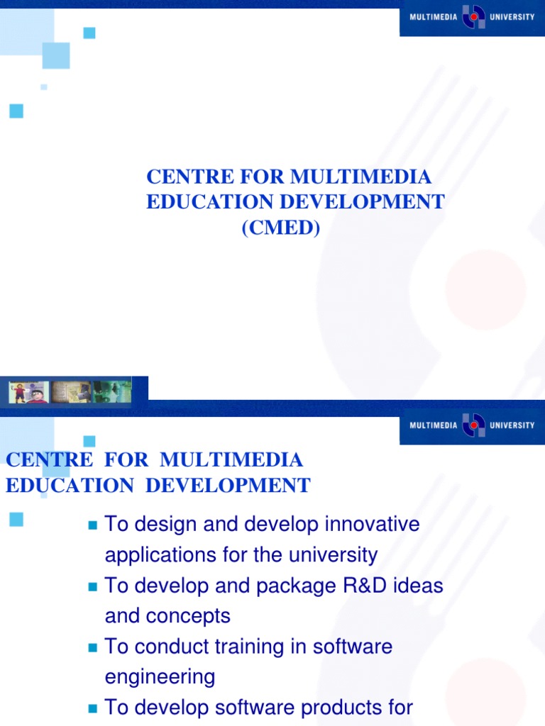 Centre For Multimedia Education Development (CMED) | PDF | Educational Technology | Multimedia