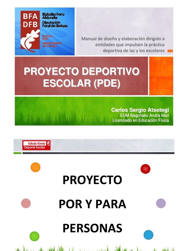 Manual para La Elaboración Del Proyecto Deportivo Escolar | PDF ...