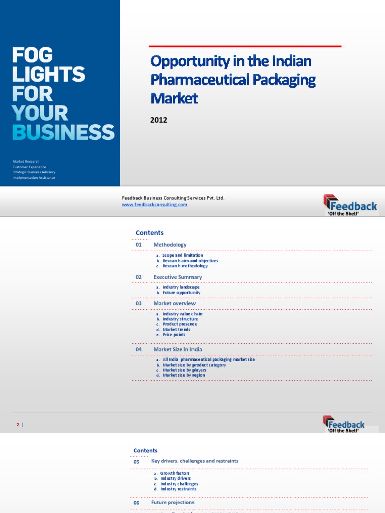 Opportunity in The Indian Pharmaceutical Packaging Market - Feedback ...