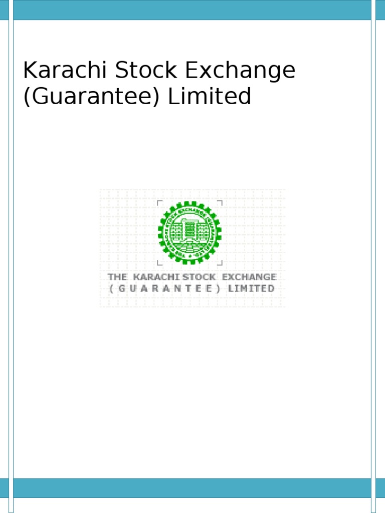 Karachi Stock Exchange (Guarantee) Limited | PDF | Stocks | Financial ...