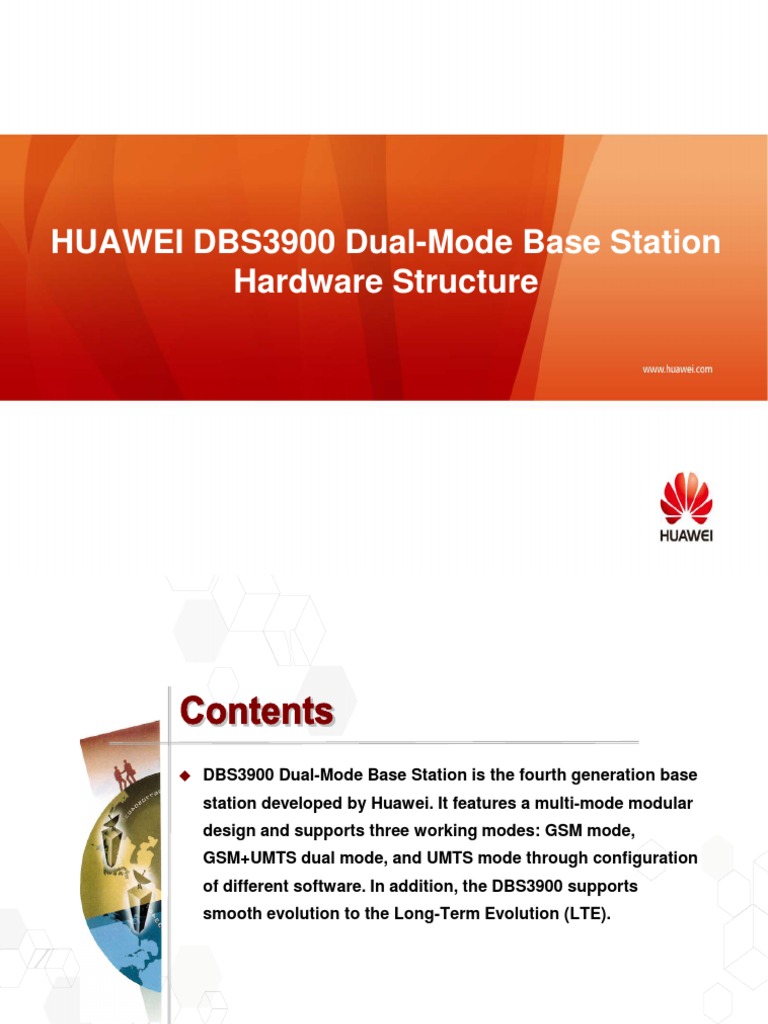 HUAWEI DBS3900 Dual-Mode Base Station Hardware Structure and Pinciple ...