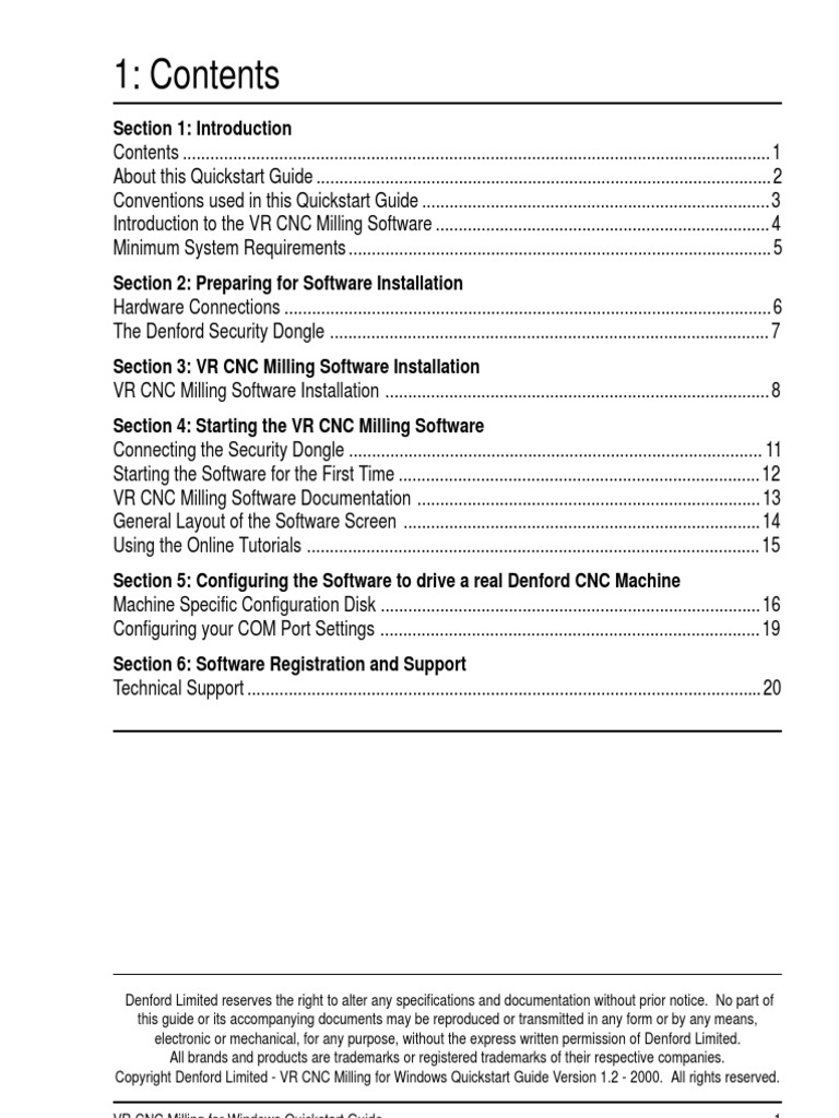 VR CNC Milling For Windows Quickstart Guide | PDF | Virtual Reality ...