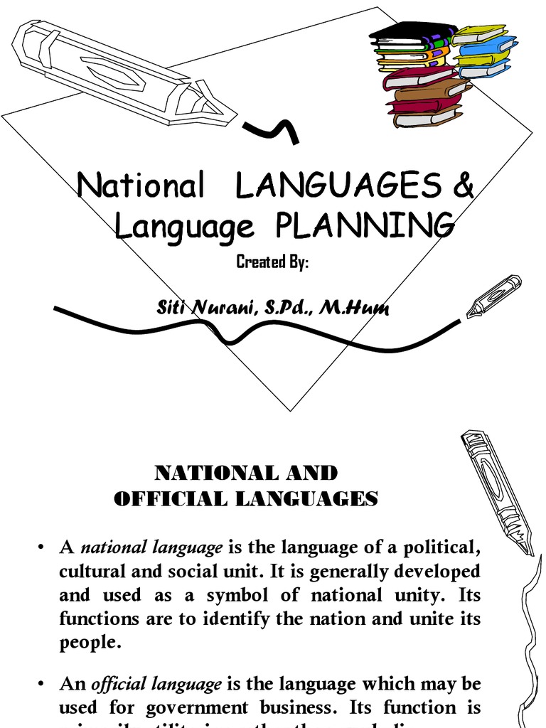 National National LANGUAGES Languages && National National LANGUAGES ...