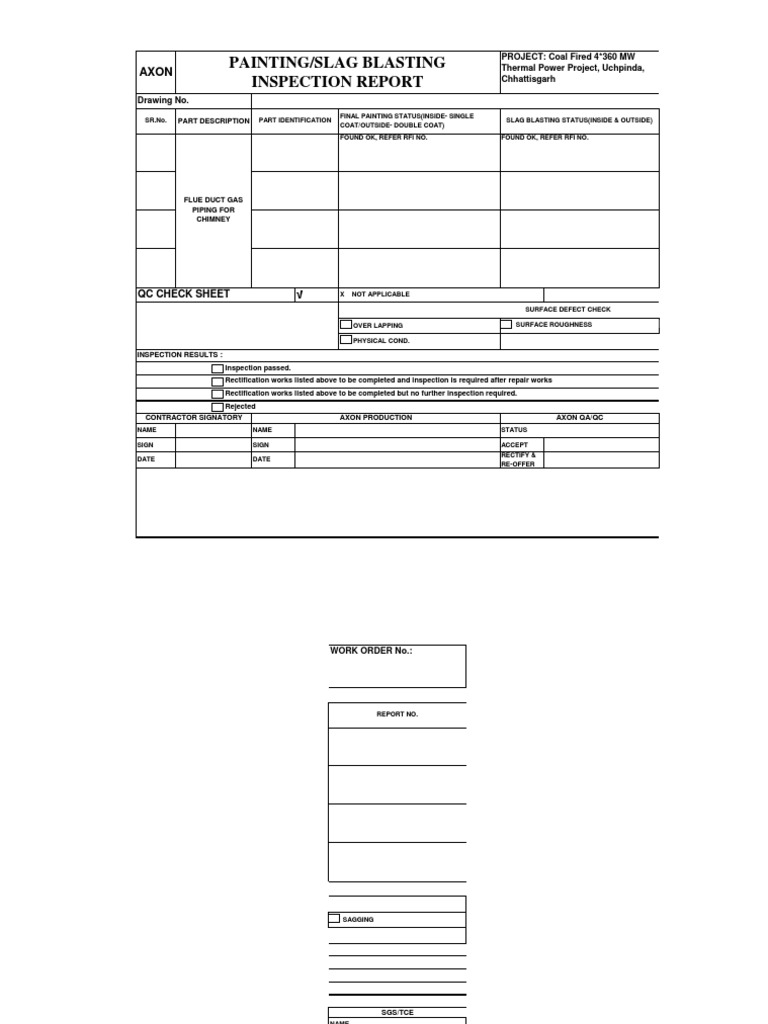 Painting & Sand - Slag Blasting Report | PDF | Welding | Construction