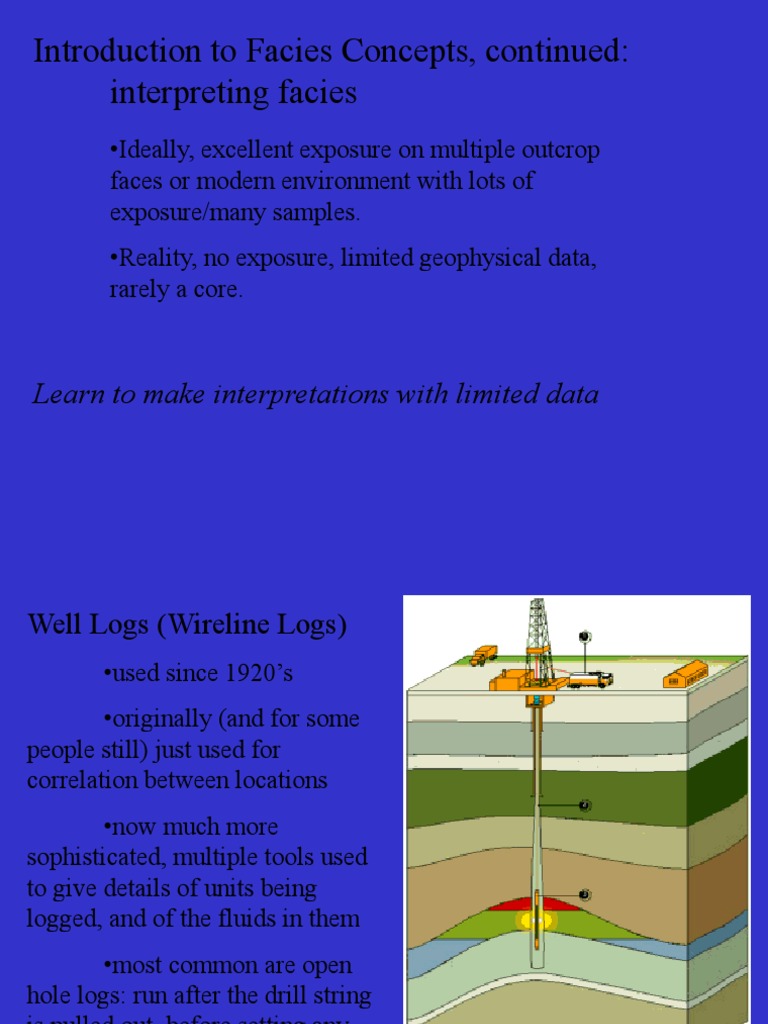 Introduction to Facies Concepts, continued: interpreting facies with ...