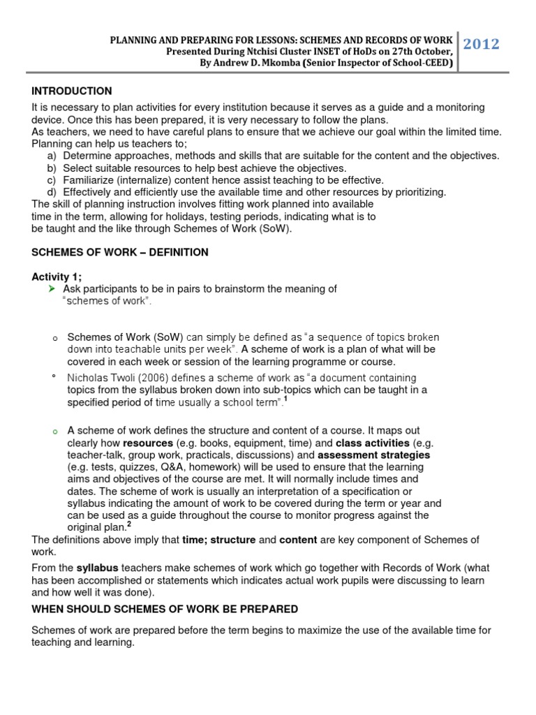 Lesson Planning for Educators | PDF | Teachers | Educational Assessment