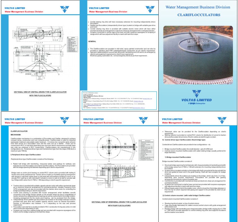 Lamella Clarifier | PDF | Bearing (Mechanical) | Electric Motor