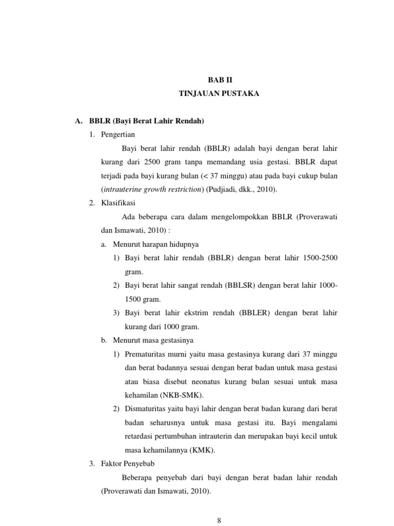 Perawatan BBLR) | PDF | Pengembangan Diri