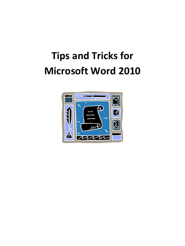 Word 2010 Tips and Tricks | PDF | Microsoft Word | Point And Click