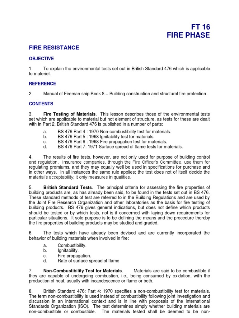 Fire Resistance | PDF | Combustion | Fires