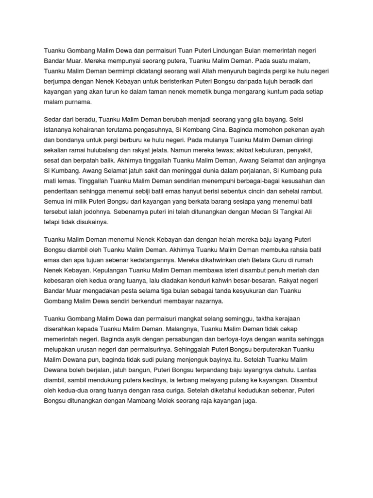 Hikayat Malim Deman | PDF