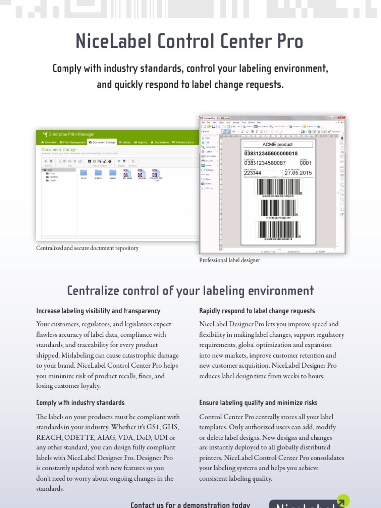 Niceware NiceLabel Automation/Control Center Pro | PDF | Automation ...