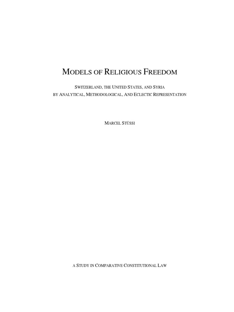 Models of Religious Freedom FINAL VERSION | PDF | Syria | Aleppo
