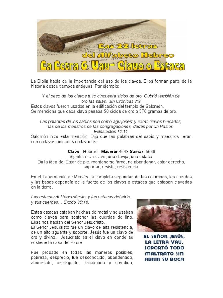 Significado y simbolismo de los clavos de Jesús | PDF
