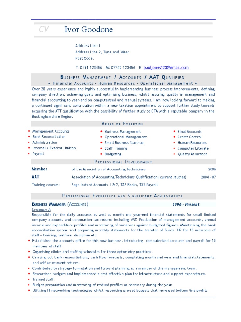 Business Advisor's CV Template2 | PDF | Career & Growth | Business