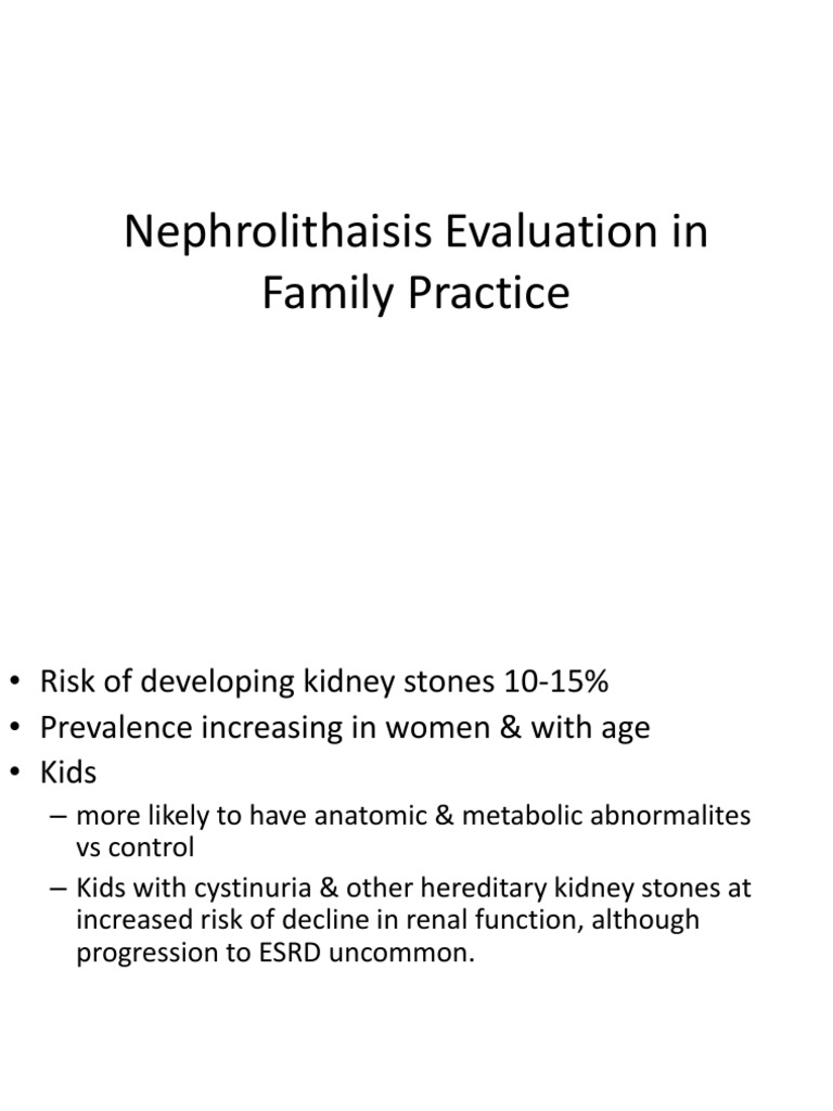 Kidney Stone Presenation | PDF | Magnesium | Kidney