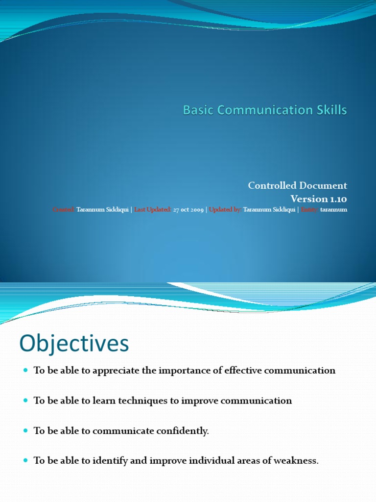 Basic Communication Skills PDF Punctuation Orthography