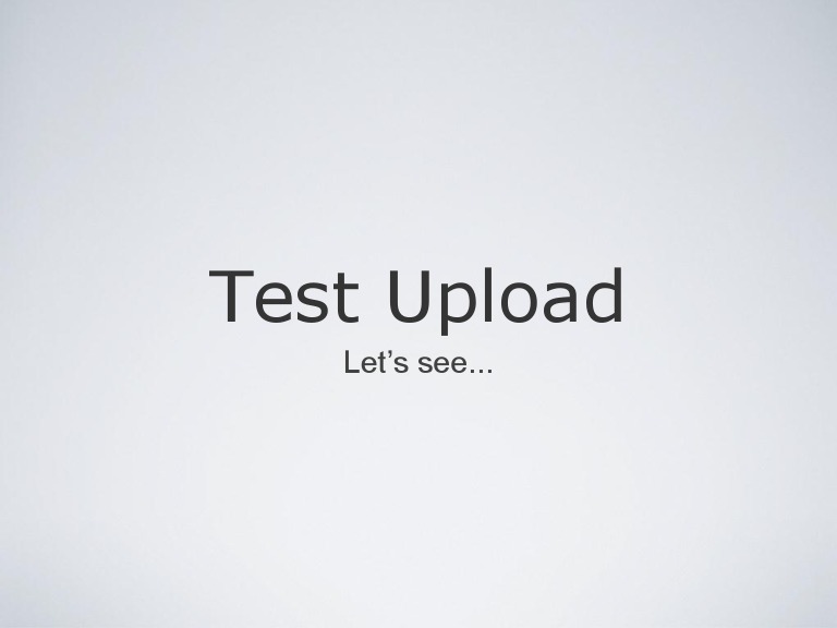 Test Upload Document Overview | PDF