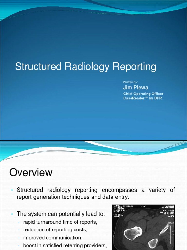 Structured Radiology Reporting | PDF