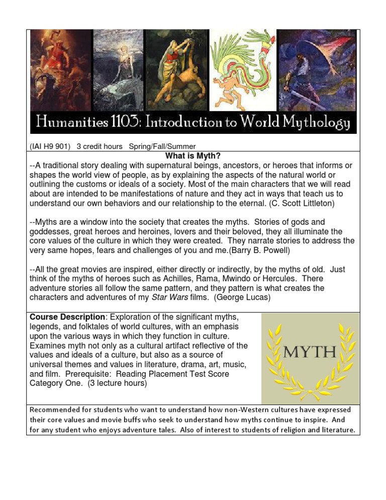 Understanding World Myths and Culture | PDF
