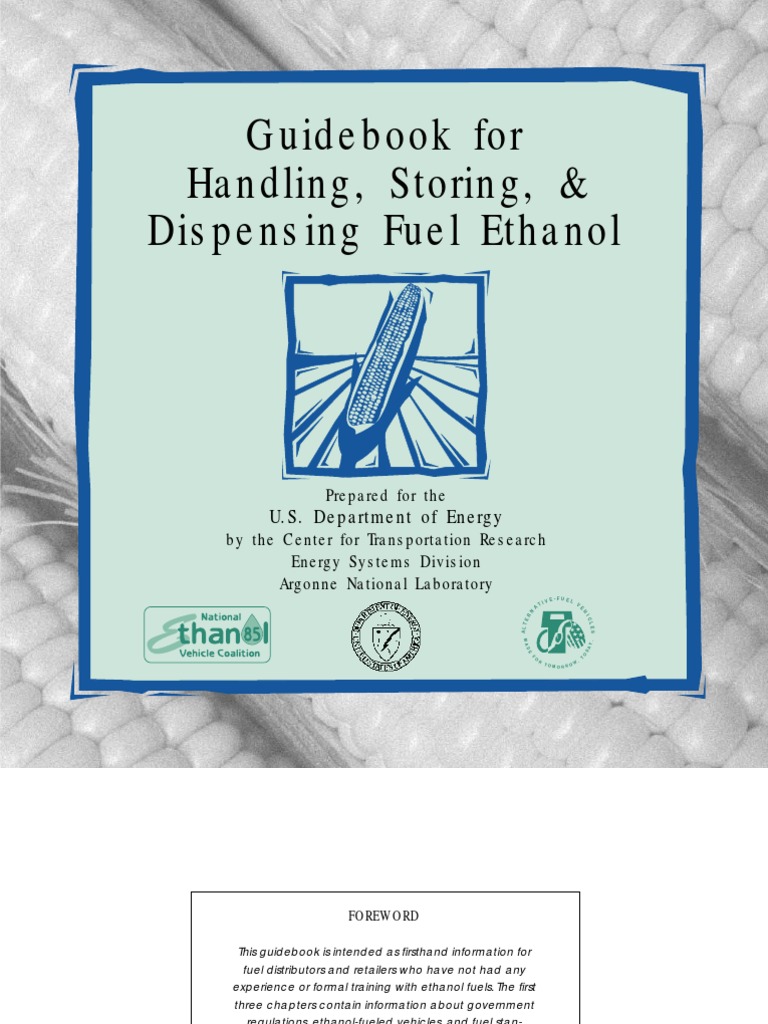 Ethanol Handling Guide | PDF | Gasoline | Ethanol