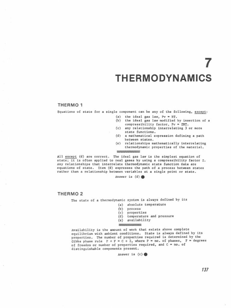 Thermodynamics Review Problems | PDF | Entropy | Heat