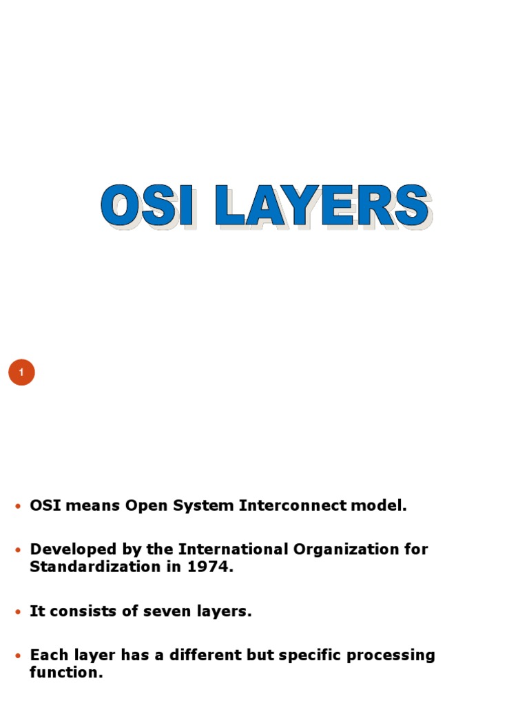 Osi Layers | PDF | File Transfer Protocol | Osi Model