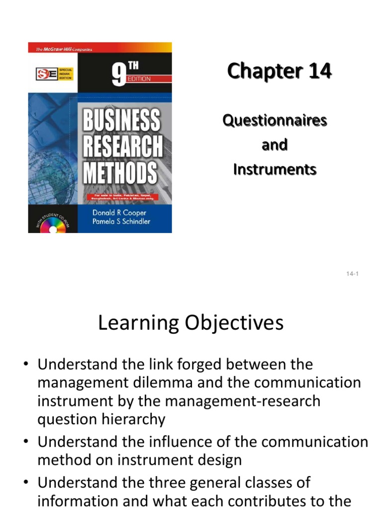 Questionnaires and Instruments (Print) | PDF | Level Of Measurement ...
