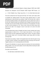 Kabaddi Project | PDF | Sports | Team Sports