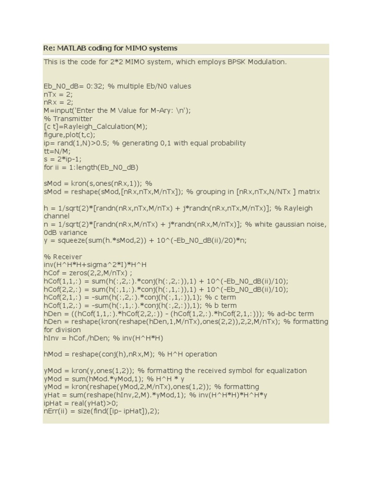Mimo Code | PDF