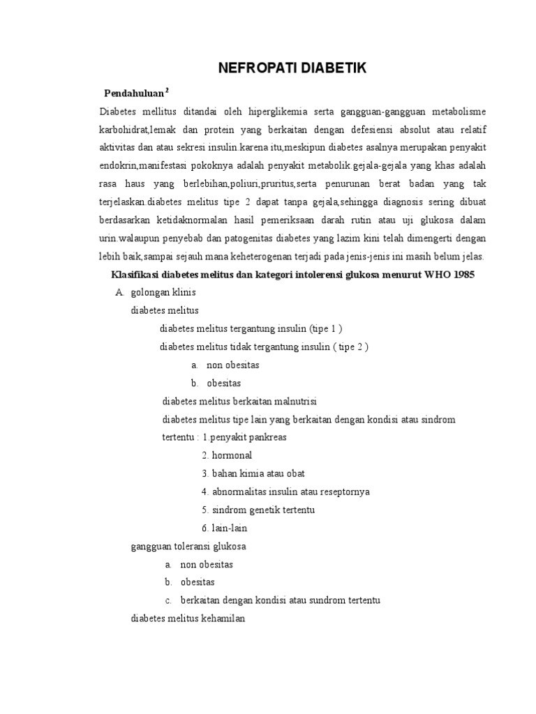 Nefropati Diabetik | PDF