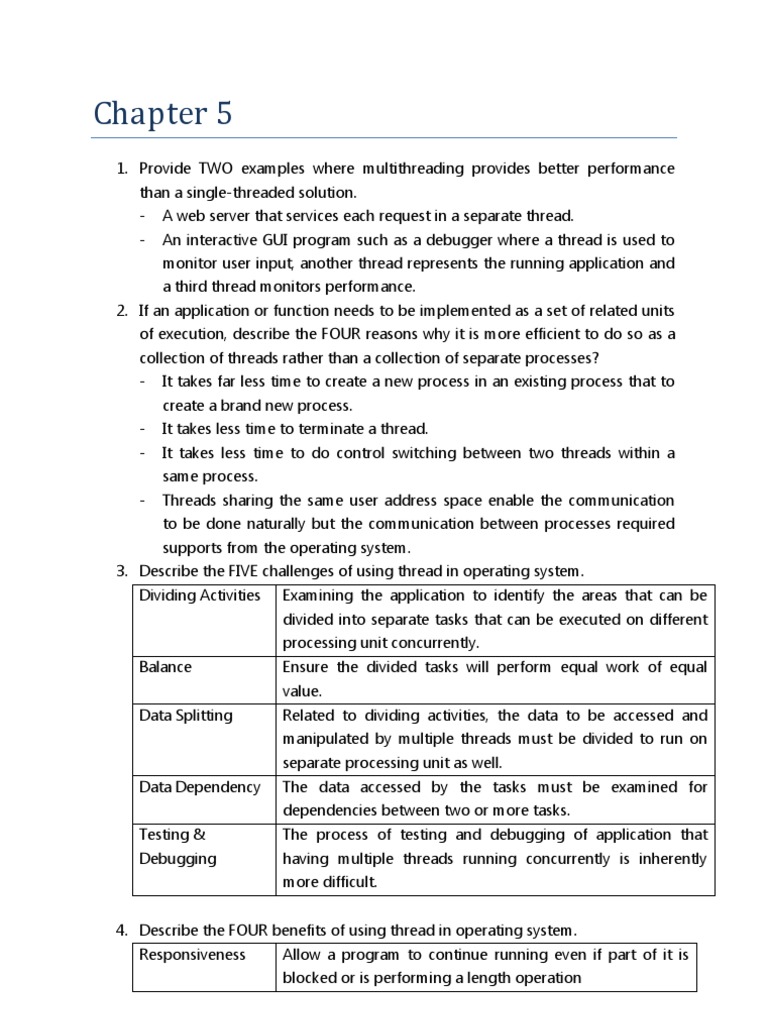 Operating System Fundamentals Pdf Thread Computing Process Computing