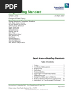 Applicable Codes & Standards For Aramco Projects (Piping) | PDF | Pipe ...