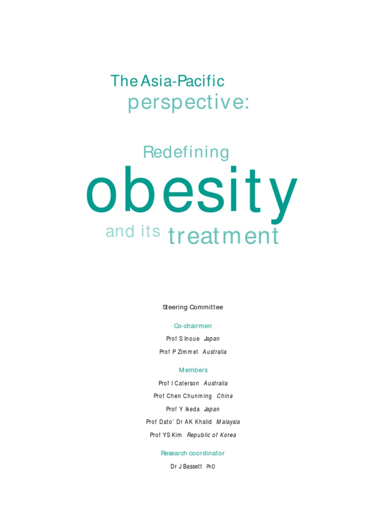 Asia Pacific Obesity 2000 | PDF | Body Mass Index | Diabetes Mellitus ...