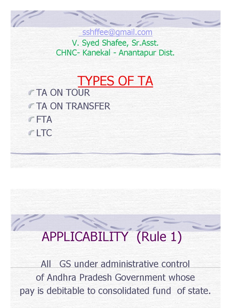 AP T.A. Rules | Download Free PDF | Transport | Government