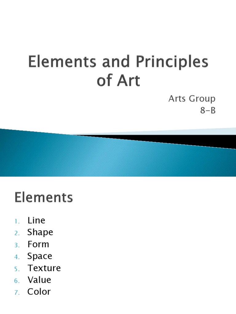 Elements and Principles of Art | PDF | Shape | Color