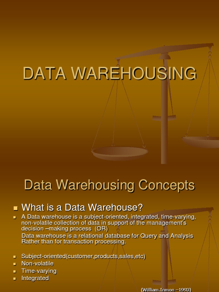 Data Warehousing Concepts Explained | PDF | Data Warehouse | Areas Of ...