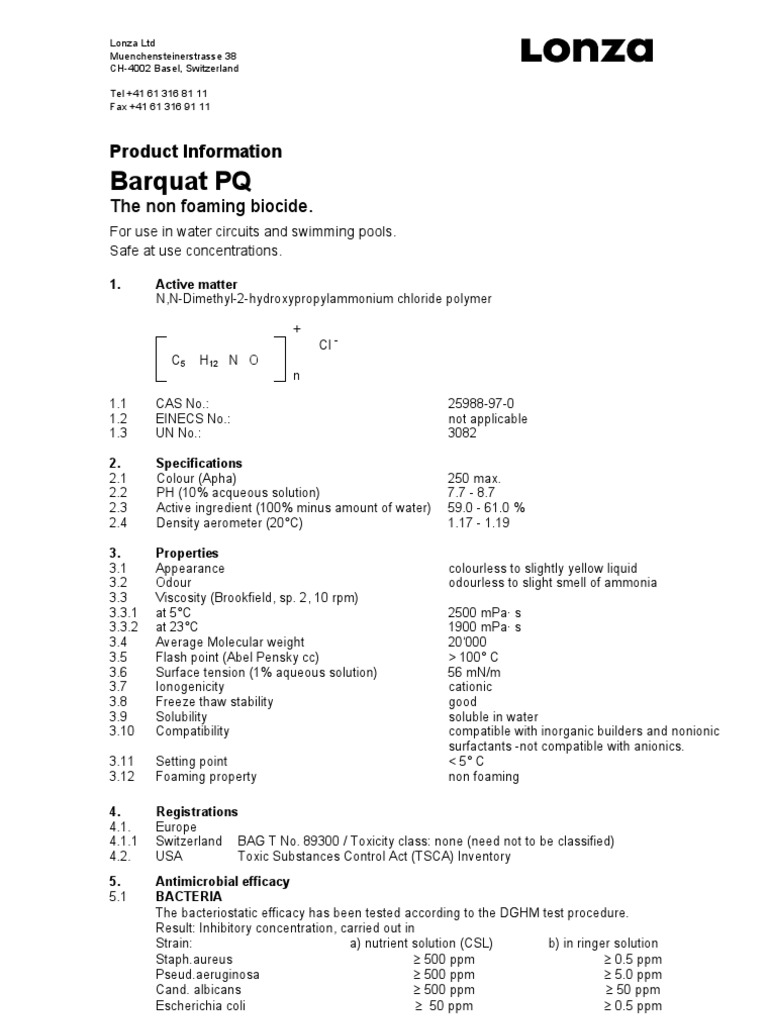 Barquat PQ | PDF | Solution | Materials