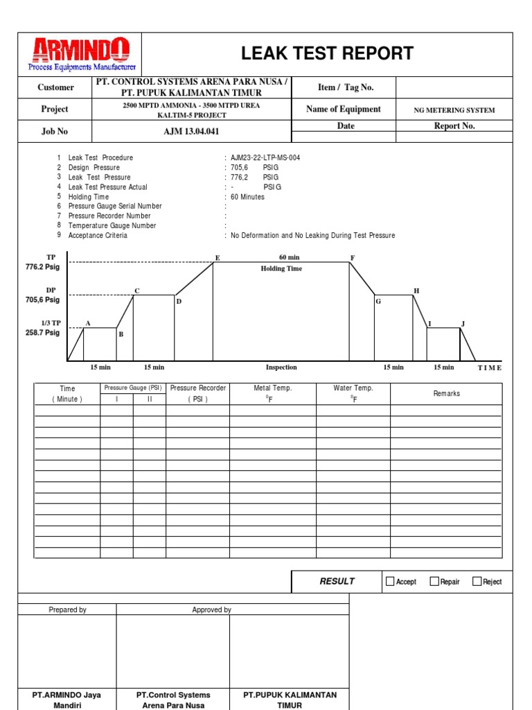 Leak Test Procedure1 | PDF