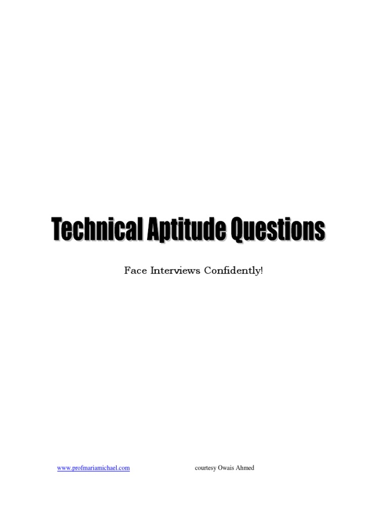 Technical Aptitude Questions Pdf Pointer Computer Programming C Programming Language 0799