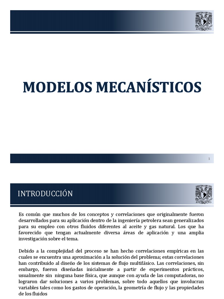 Modelos Mecanisticos PDF | Descargar gratis PDF | Líquidos | Gases