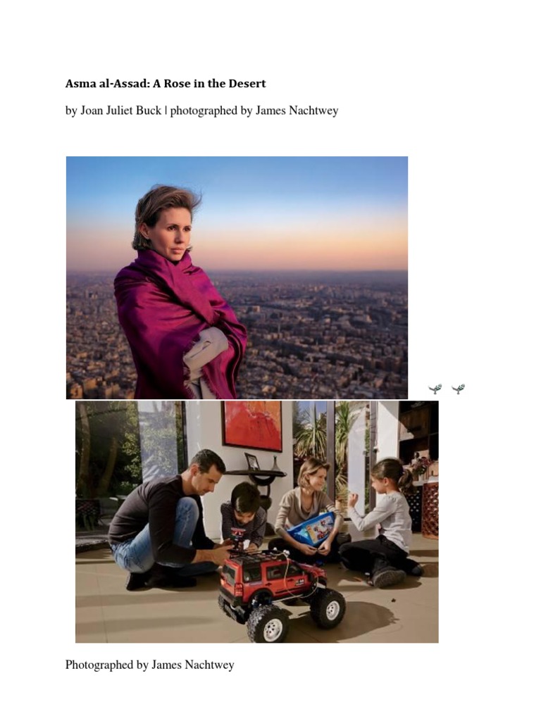 Asma Al Assad a Rose in the Desert - Vogue | Syria | Bashar Al Assad