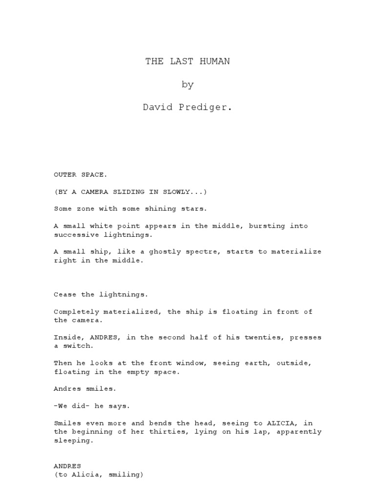 Sci-Fi Tragedy: The Last Human | PDF | Poetry