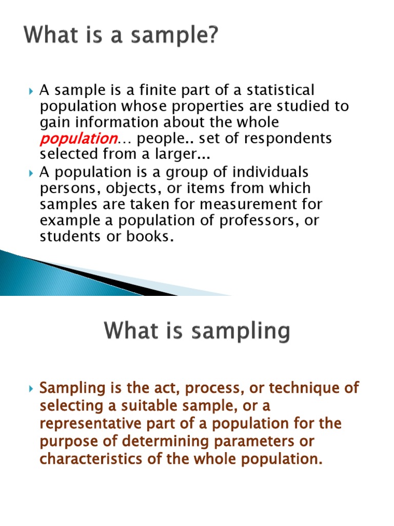 6-What Is Sample | PDF | Sampling (Statistics) | Statistics