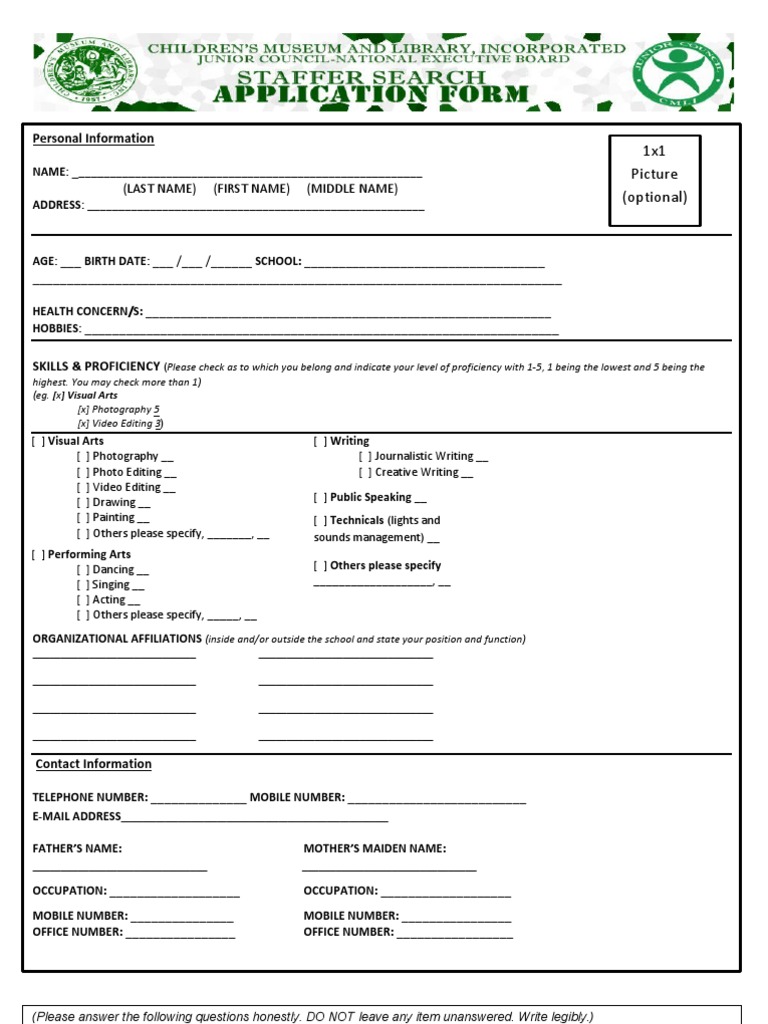 Staffer Search App Form | PDF | Government | Business