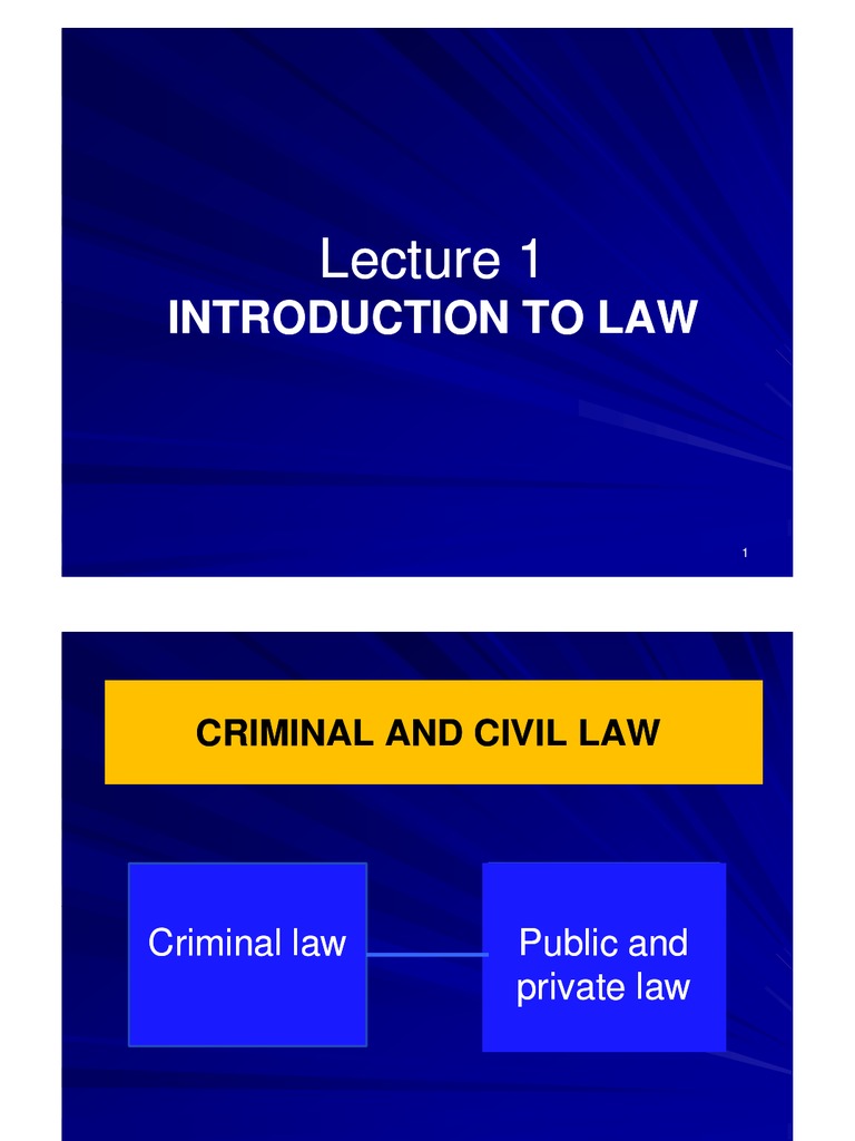 Introduction To Law Introduction To Law Introduction To Law ...