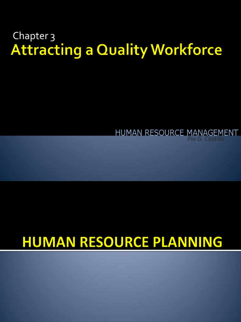 3A Attracting A Quality Workforce - HRP | PDF | Human Resource ...