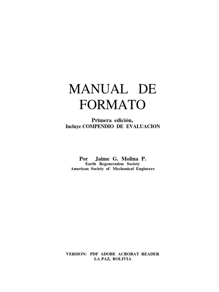 Molina Manual de Formato | PDF | Science | Método científico