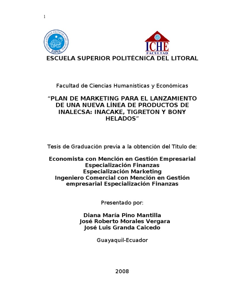 Tesis Cake Helado Inalecsa | PDF | Marca | Marketing